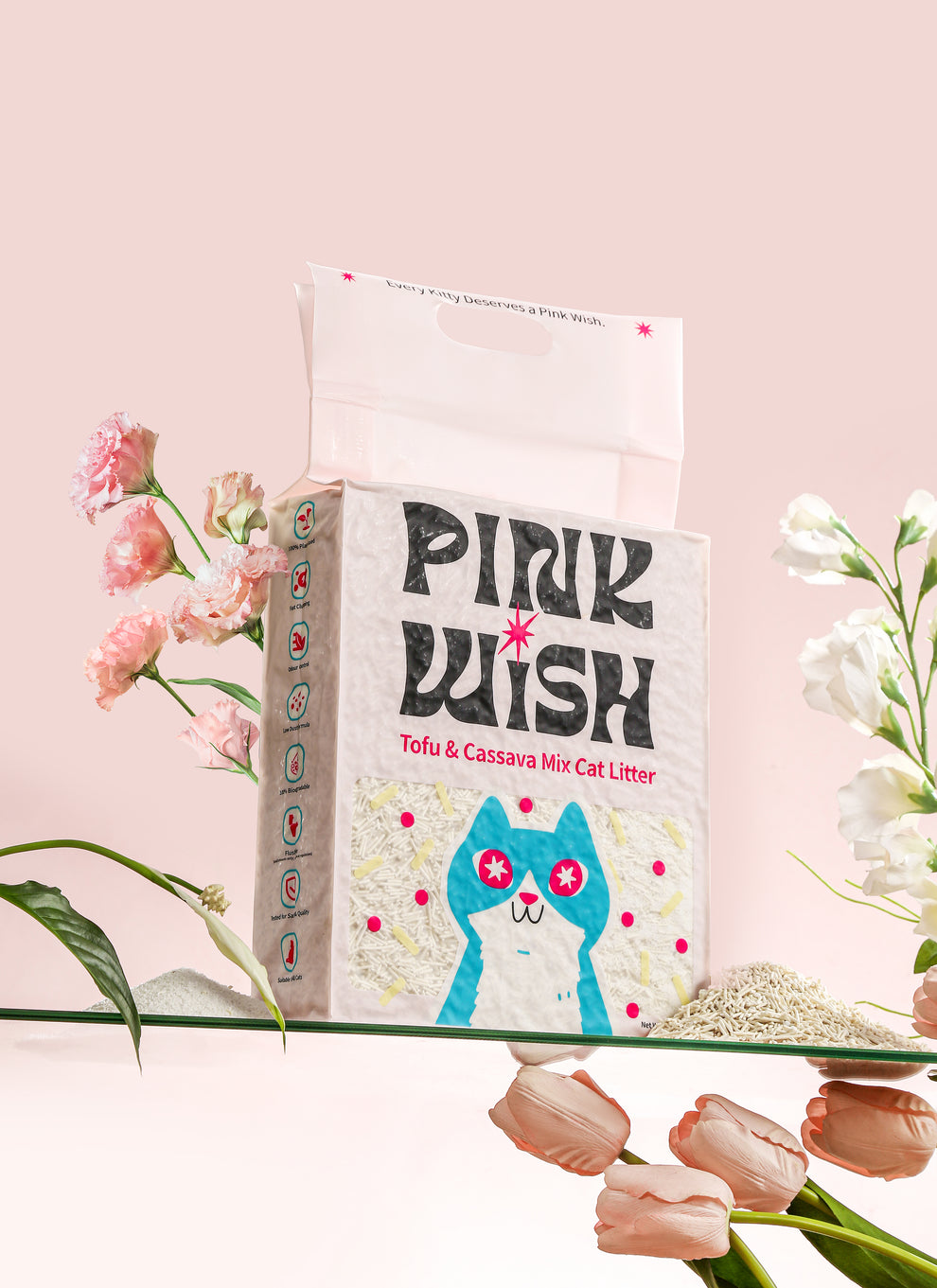 Pink Wish Tofu & Cassava Mix Cat Litter – PinkWish
